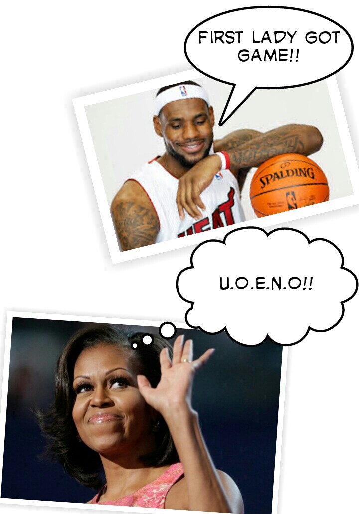 First Lady Michelle Obama Dunks On Lebron! Let's Move PSA [VIDEO]
