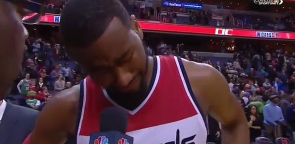 John Wall Breaks Down During Emotional Post-Game Interview - 93.9 WKYS