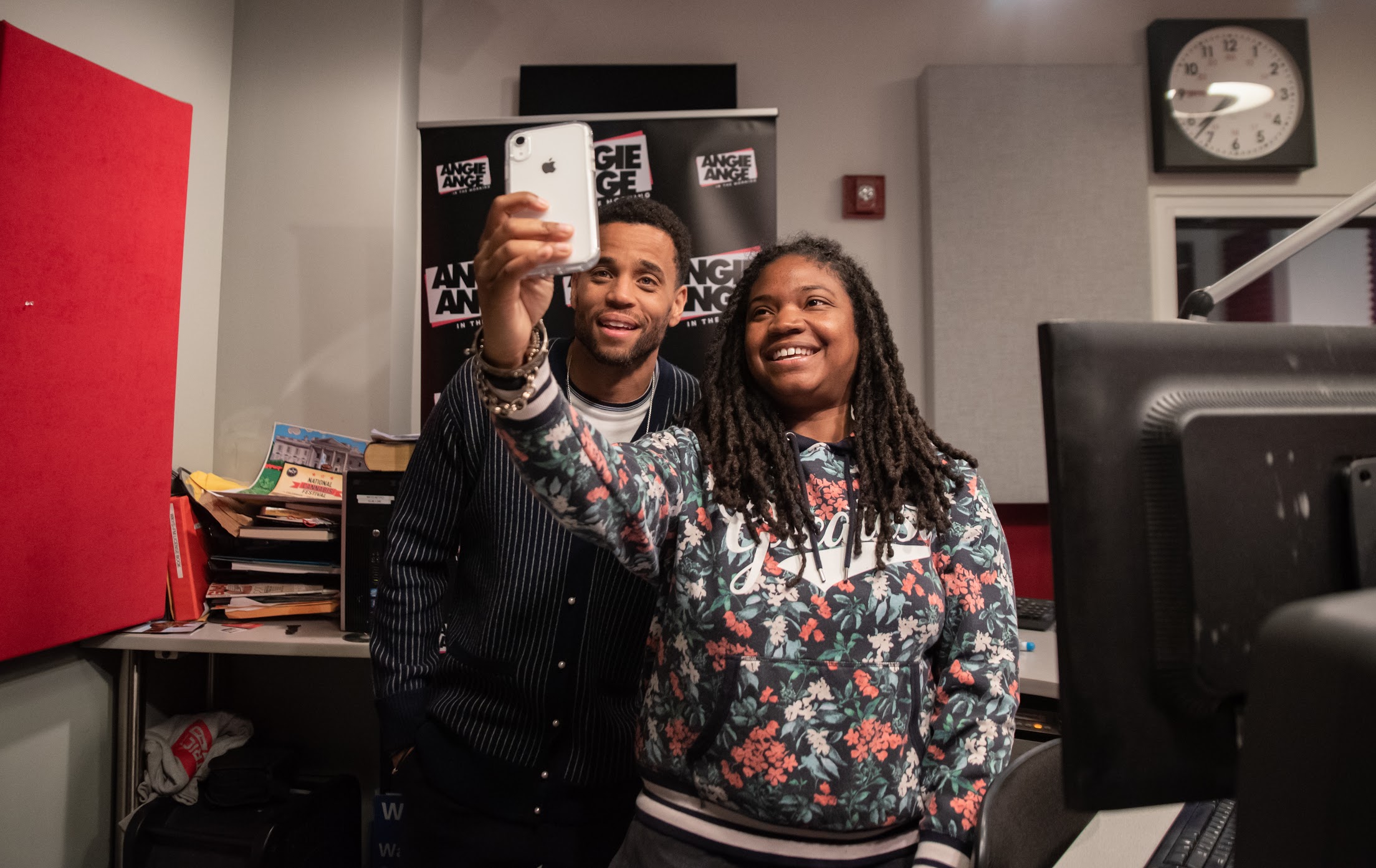 Michael Ealy Visits Angie Ange In The Morning - 93.9 WKYS